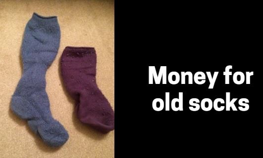 Make money from old socks on eBay - Money saving blog - Mrs Bargain Hunter